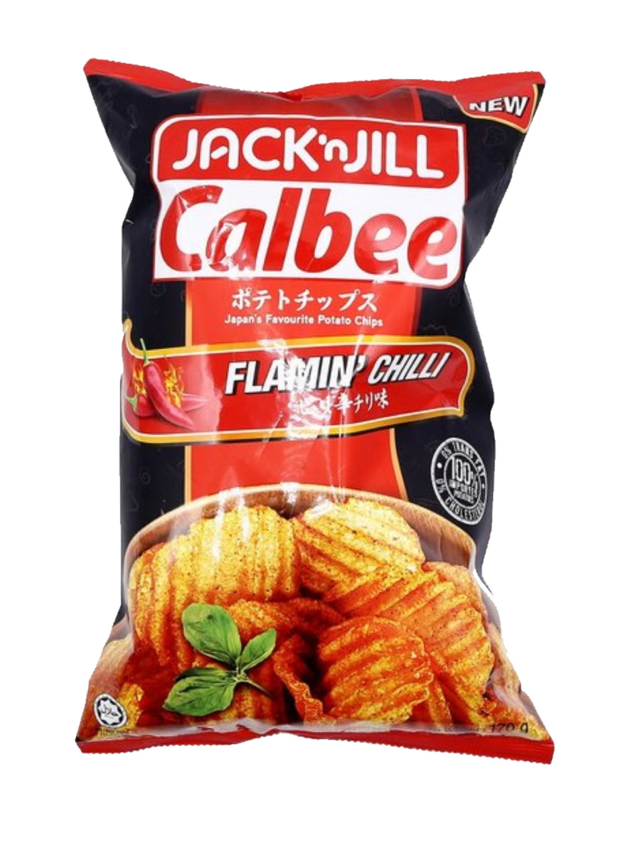 JNJ CALBEE POTATO CHIP FLAMIN CHILI 170G – Village Grocer - M City