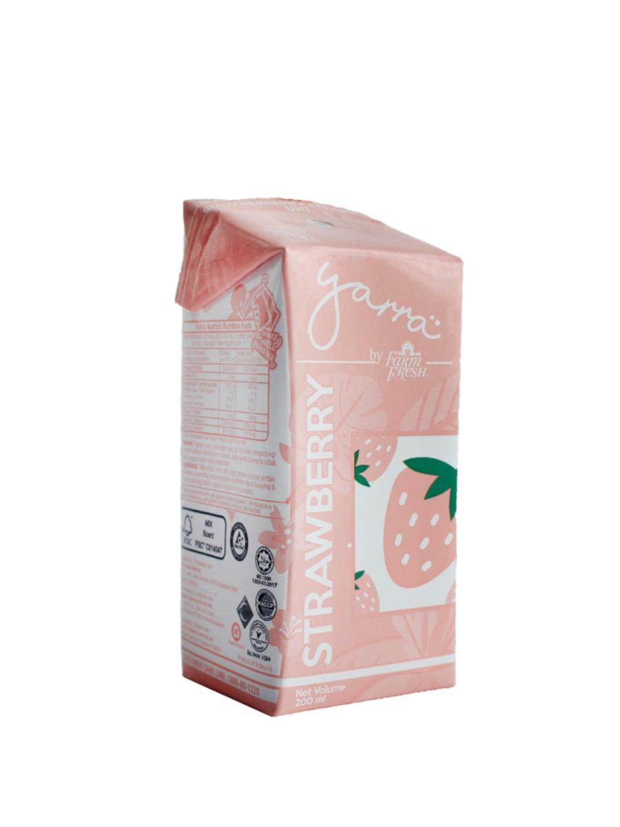 YARRA BY FARM FRESH UHT STRAWBERRY MILK 4X200ML – Village Grocer - M City