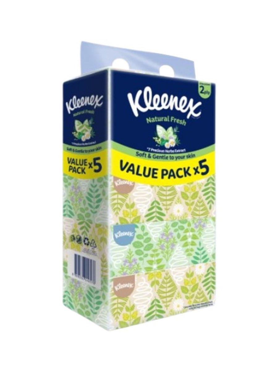 KLEENEX FACIAL TISSUE NATURE FRESH 5X120S – Village Grocer - M City