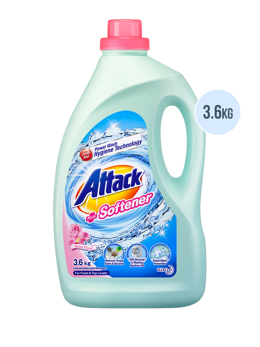 ATTACK LIQUID DETERGENT 3600G + SOFTENER – Village Grocer - M City
