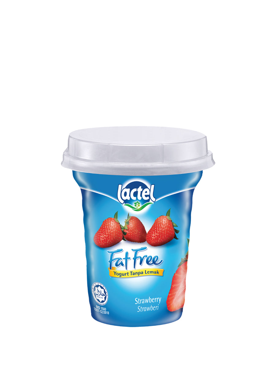 LACTEL FAT FREE YOGURT STRAWBERRY 130G – Village Grocer - M City
