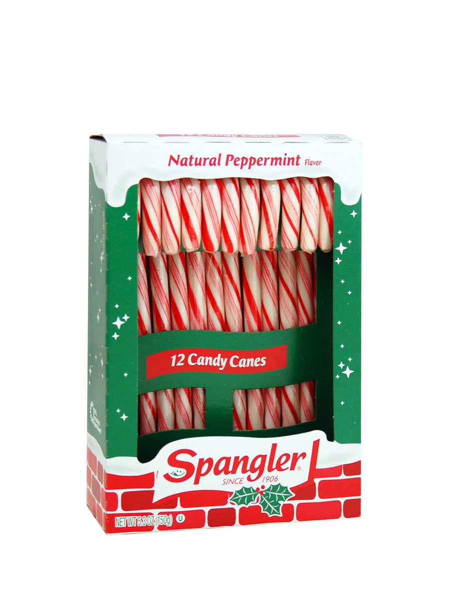 SPANGLER CANDY CANES PEPPERMINT R&W 12CT – Village Grocer - M City
