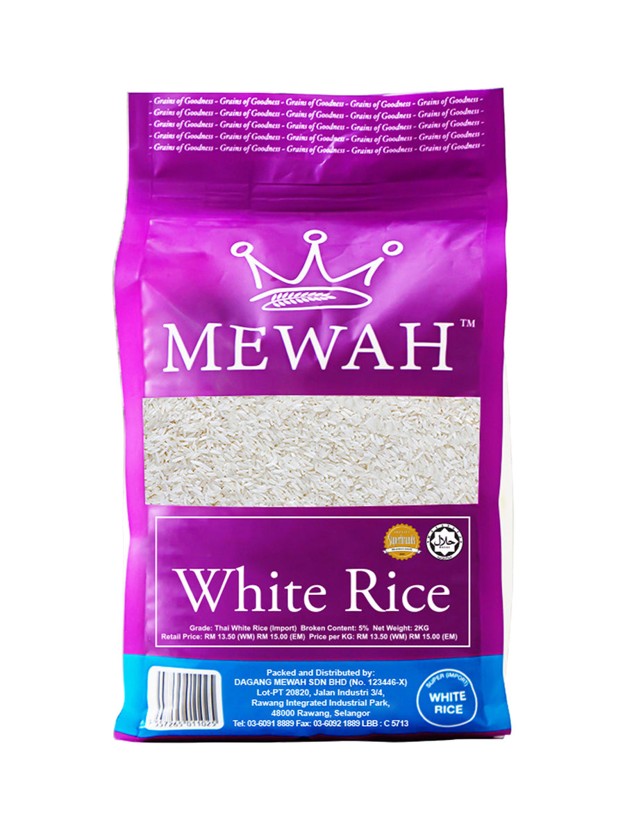 MEWAH THAI WHITE RICE 2KG – Village Grocer - M City