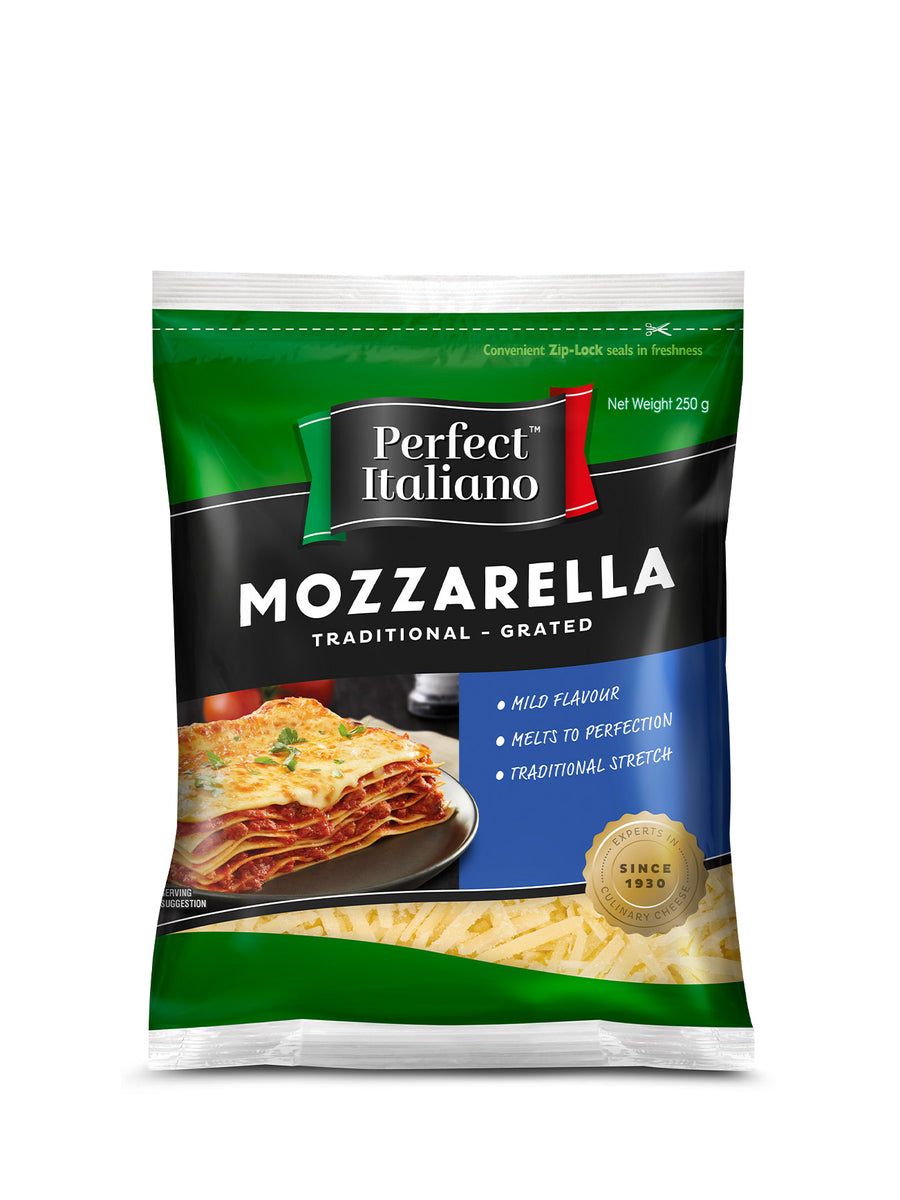 PERFECT ITALIANO MOZZARELLA SHREDDED 250G – Village Grocer - M City