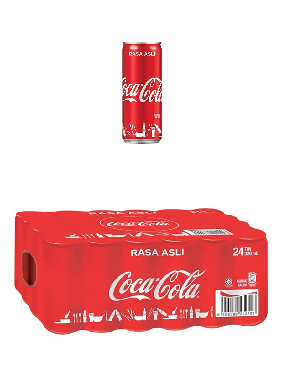 COCA-COLA RASA ASLI 24X320ML – Village Grocer - M City