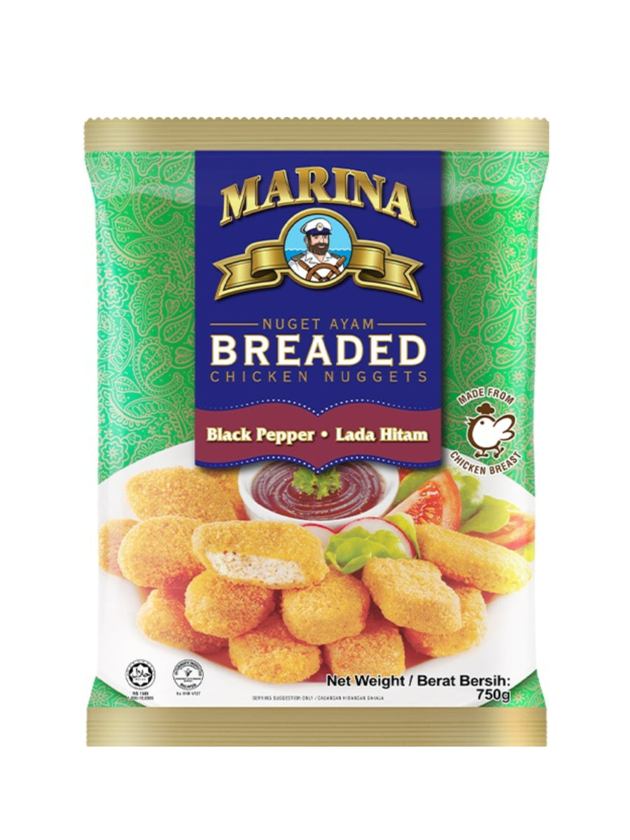 MARINA BREADED CHICKEN NUGGET BLACK PEPPER 750G – Village Grocer - M City