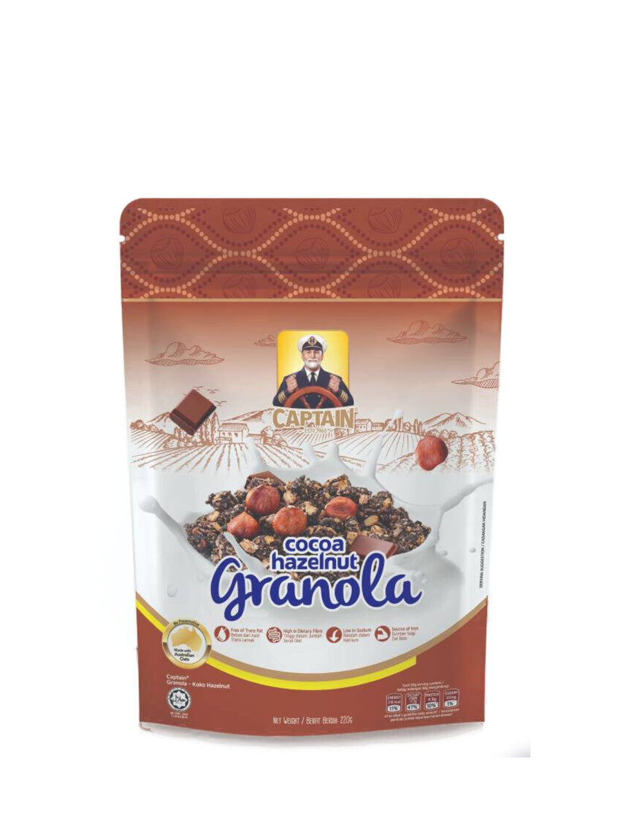 CAPTAIN GRANOLA COCOA HAZELNUT 200G – Village Grocer - M City