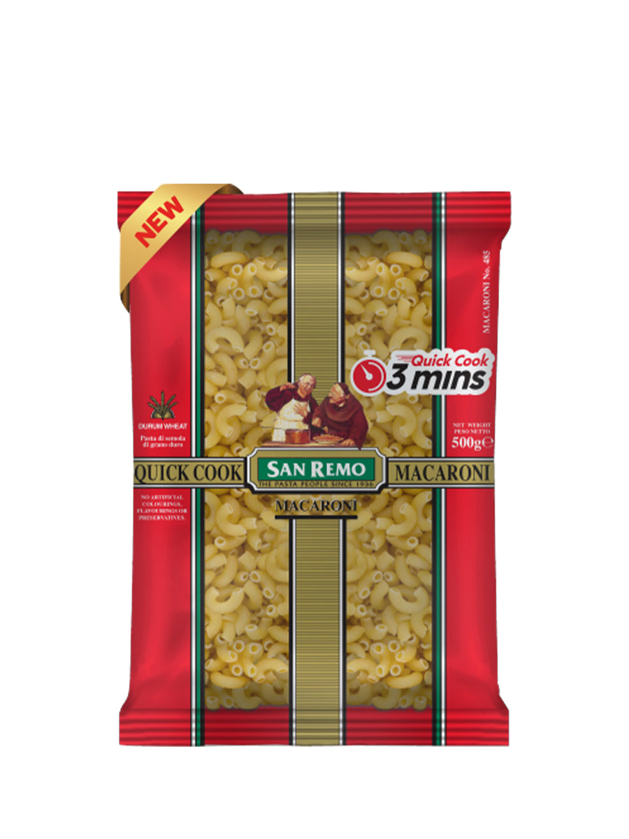 SAN REMO DRY PASTA QUICK COOK MACARONI 500G – Village Grocer - M City