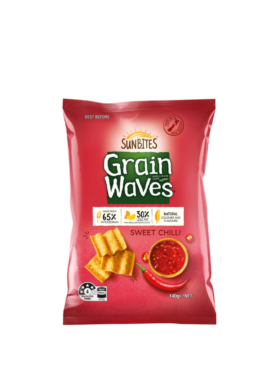 SUNBITES GRAIN WAVES SWEET CHILLI 140G – Village Grocer - M City