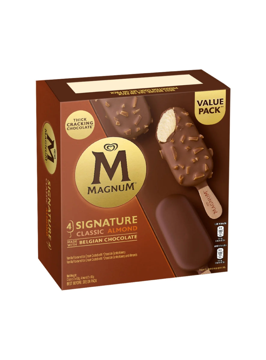 MAGNUM CLASSIC & ALMOND 4X80ML – Village Grocer - M City