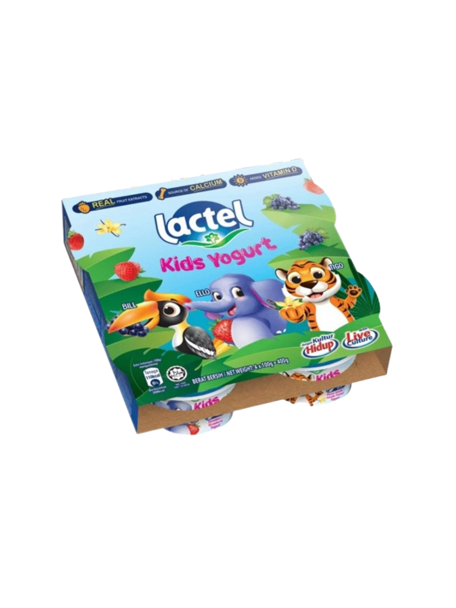 LACTEL KIDS YOGHURT MULTIPACK 4X100G – Village Grocer - M City