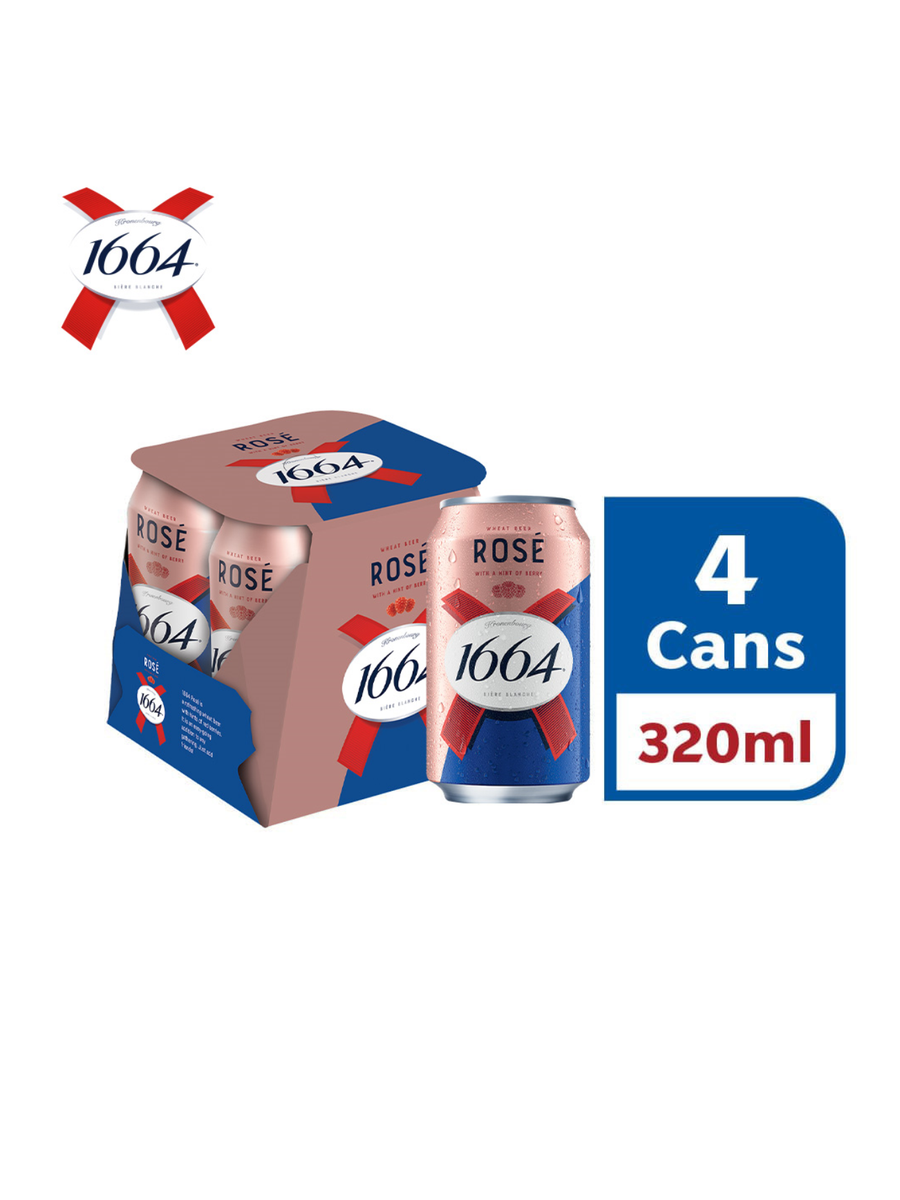 KRONENBOURG 1664 ROSE CAN 4X320ML – Village Grocer - M City