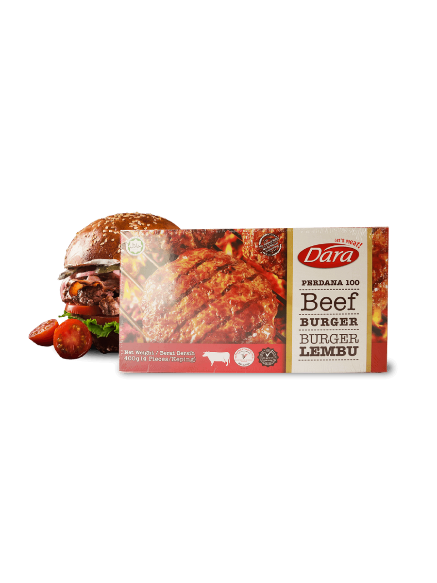 DARA PERDANA 100 BEEF BURGER 400G – Village Grocer - M City