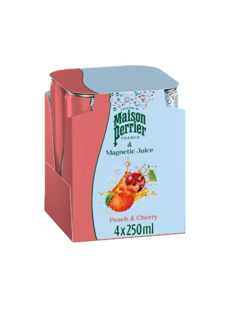 MAISON PERRIER PEACH & CHERRY 4X250ML – Village Grocer - M City