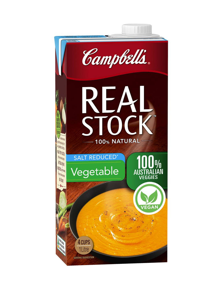 CAMPBELL'S REAL STOCK VEGE SALT REDUCED 1L – Village Grocer - M City