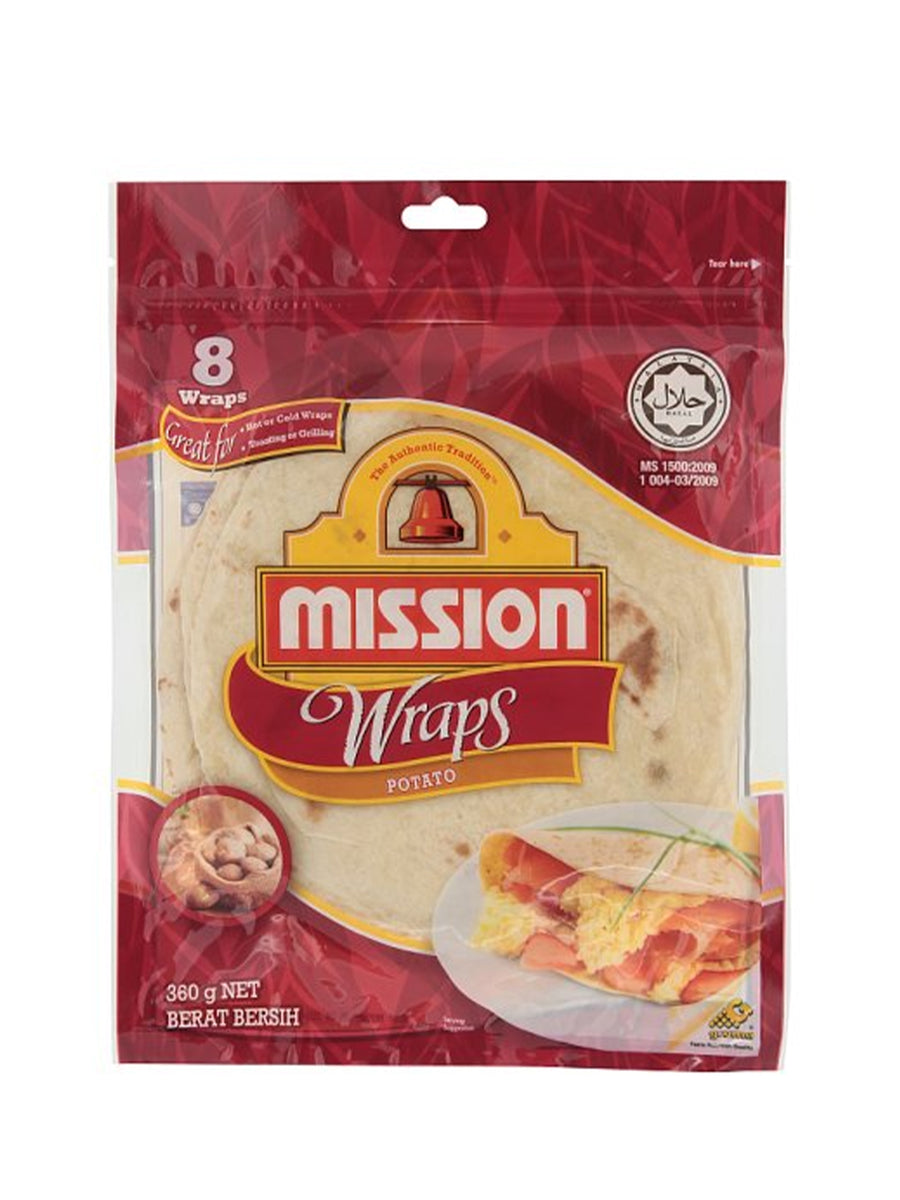MISSION WRAPS POTATO 8'S 360GM – Village Grocer - M City