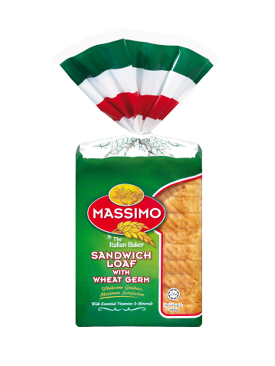 MASSIMO SANDWICH LOAF W.WHEAT GERM 400G – Village Grocer - M City