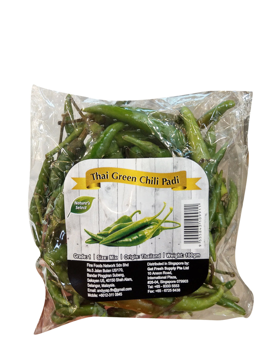 THAI GREEN CHILI PADI 100G – Village Grocer - M City
