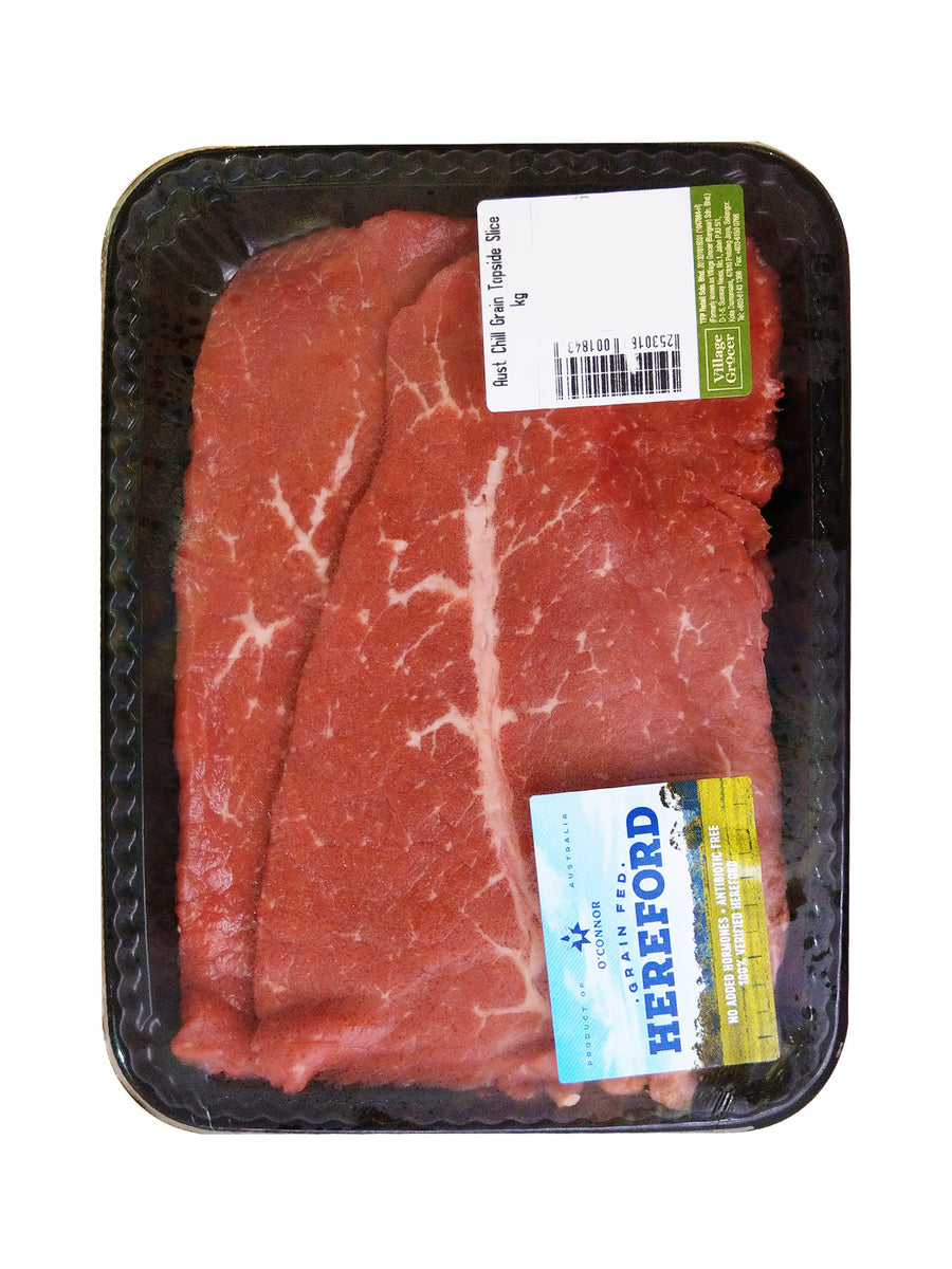 AUST CHILL GRAIN FED TOPSIDE SLICE (+/-200G) – Village Grocer - M City