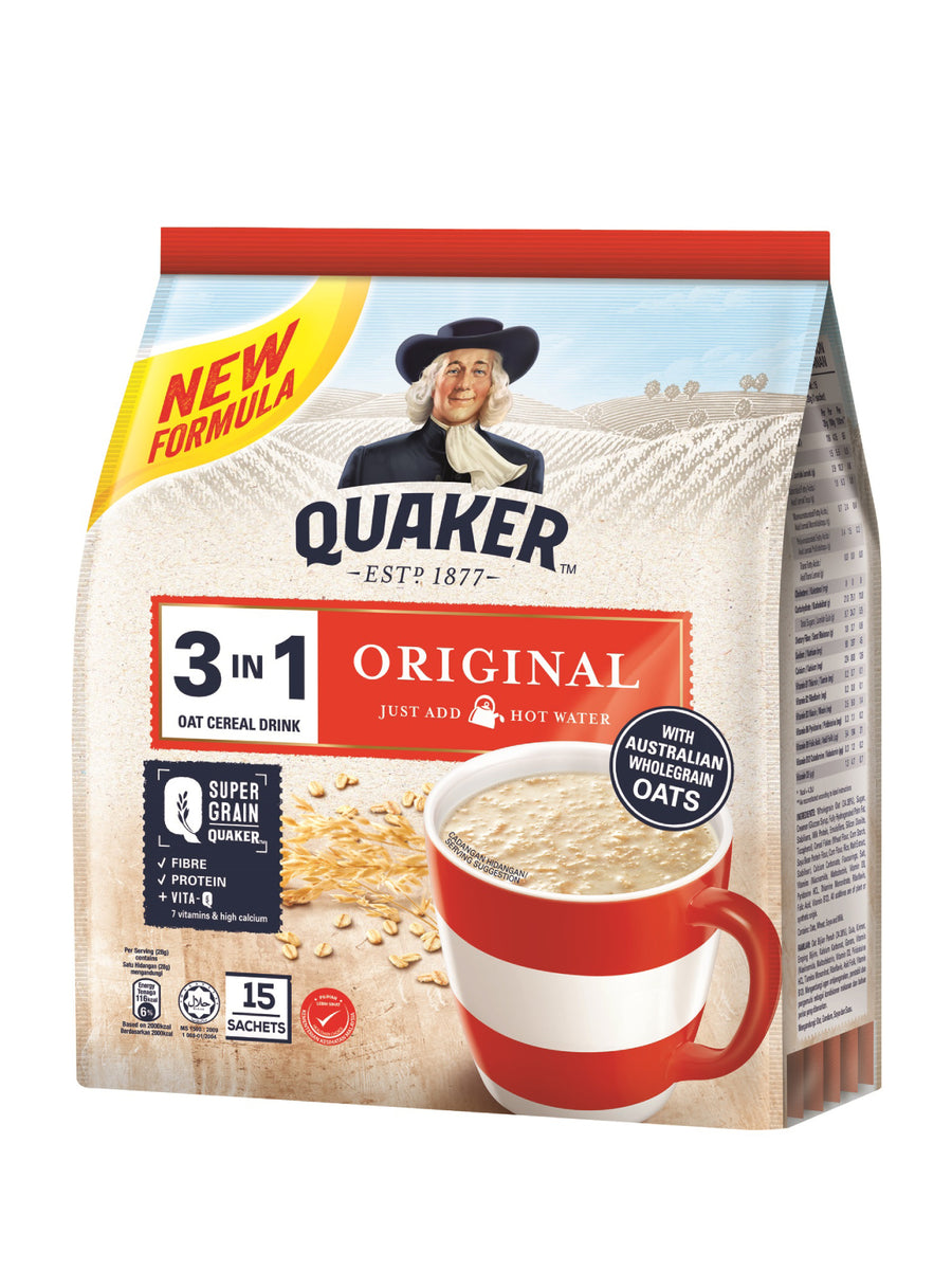 QUAKER 3 IN 1 ORIGINAL 14'S X 28G – Village Grocer - M City