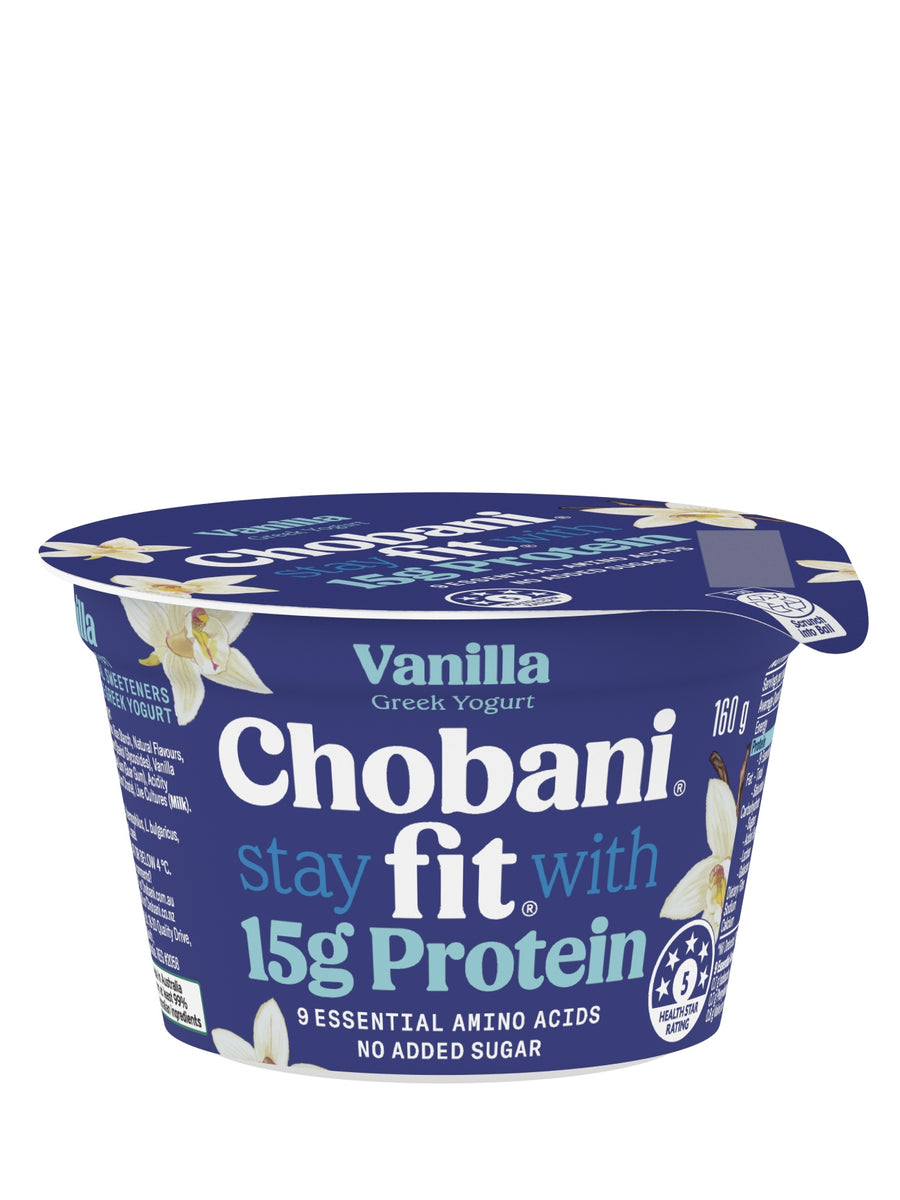 CHOBANI GREEK YOGHURT FIT VANILLA 160G – Village Grocer - M City